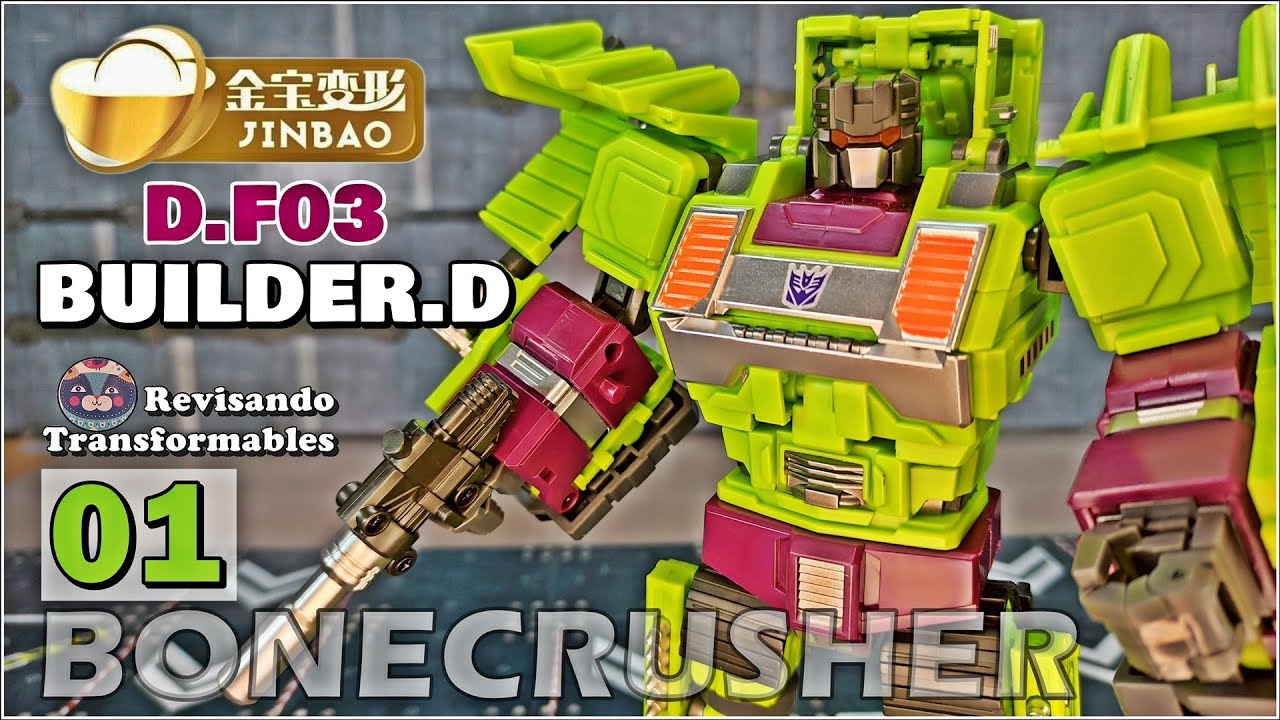 JINBAO Bonecrusher KO Oversized Generation Toy Bulldozer Devastator G1 ...