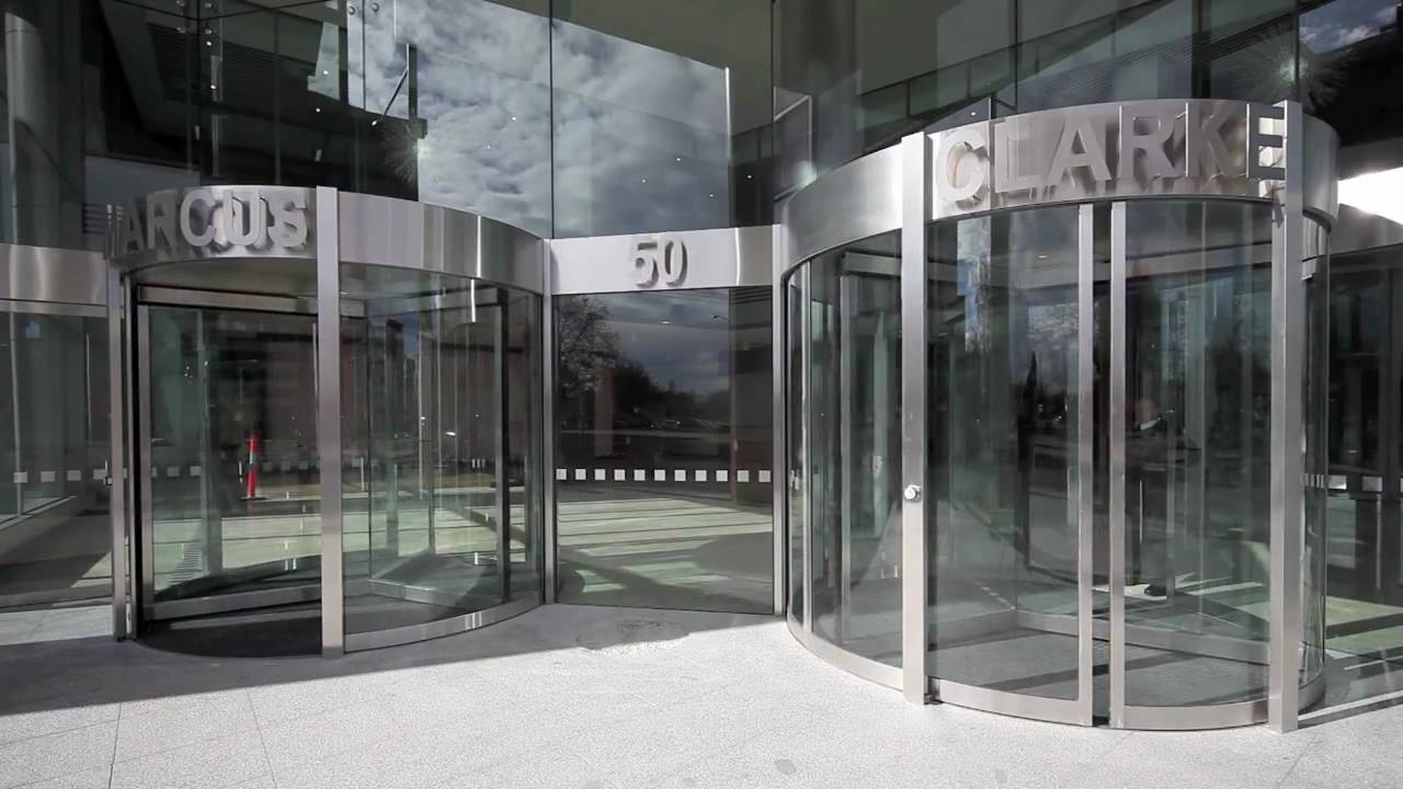 record Revolving Door - Fullview Series with Clamshells - YouTube