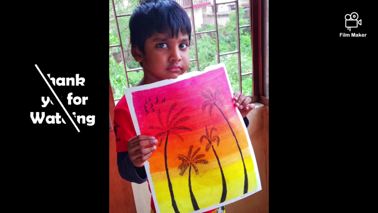 Palm Tree Art for Beginners - YouTube