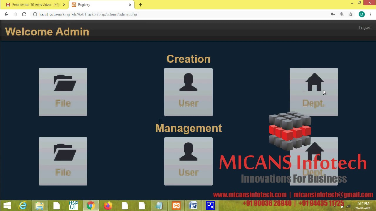 OFFICE FILE TRACKING SYSTEM PHP PROJECT - YouTube