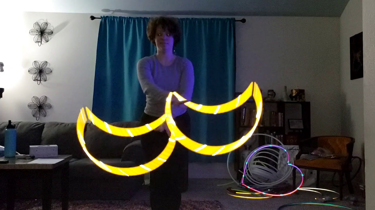 Cresent moon hoop flow, available at RayeOfRainn.com - YouTube