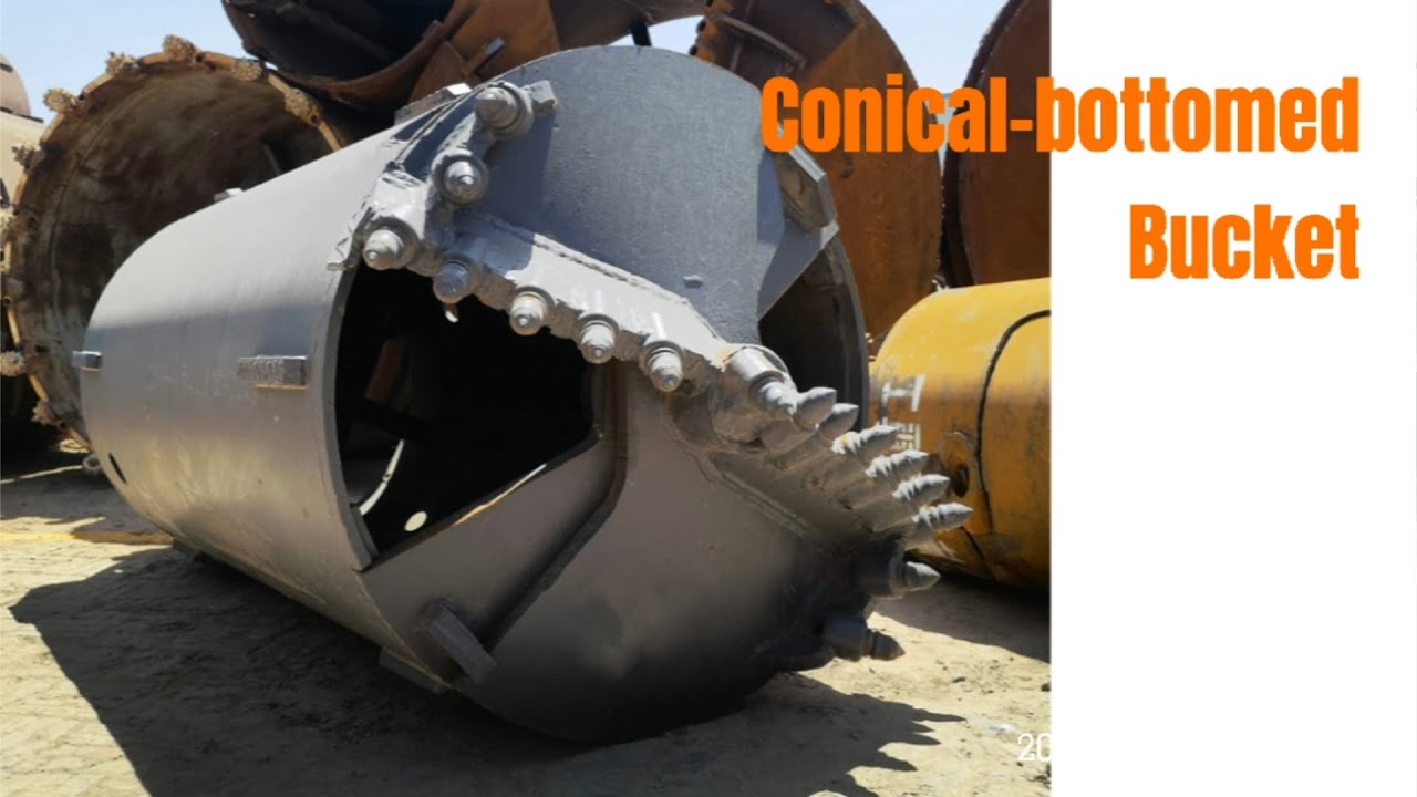 FES Conical-bottomed Bucket designed for higher drilling efficiency ...