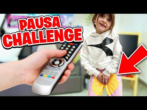 FIGLIACHIARA SI E' FATTA LA PIPI' ADDOSSO DURANTE LA PAUSA CHALLENGE! FREEZE CHALLENGE!  #mgfc