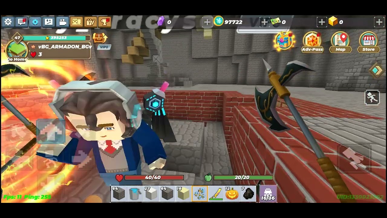 blockman go skyblock (1) on the way to trade - YouTube