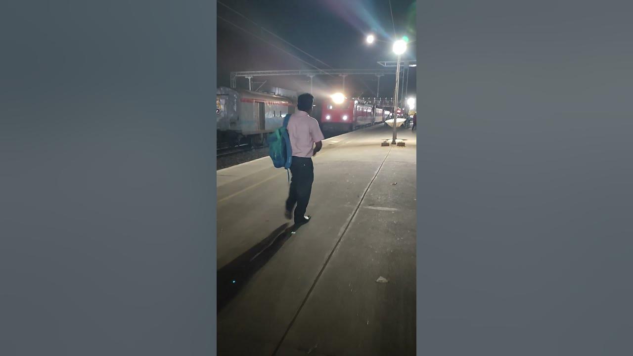 Three Electric Locomotives crossing Ambattur Railway station - YouTube