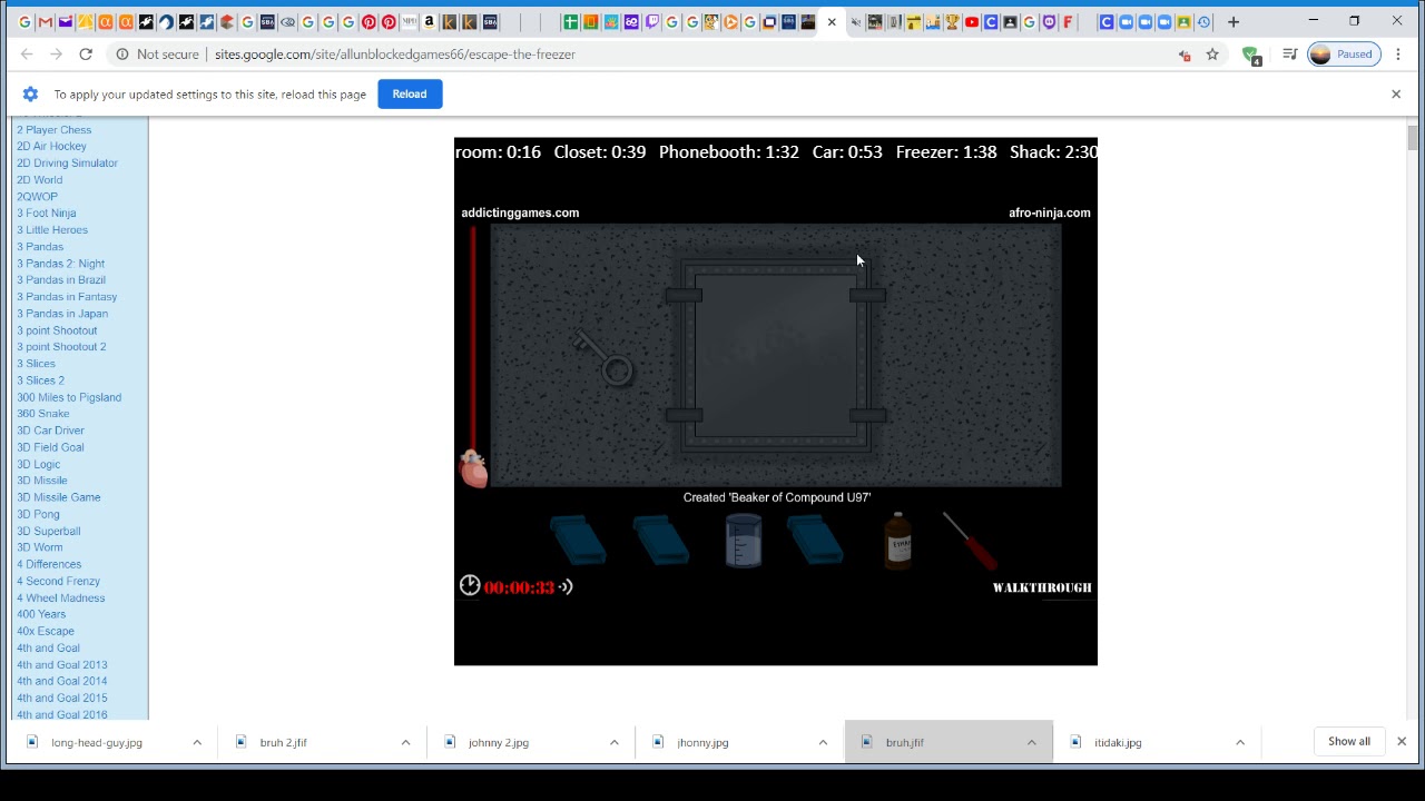 Escape: The Freezer in 1:34!! New PB - YouTube