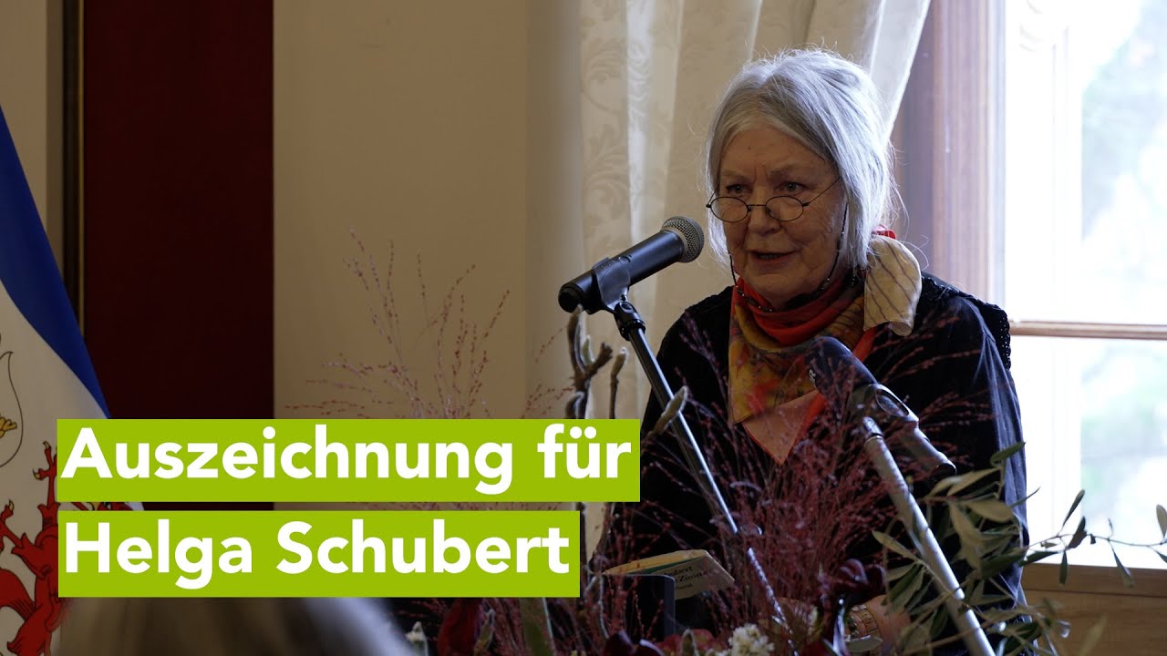 Schriftstellerin Helga Schubert erhält Landeskulturpreis Mecklenburg ...