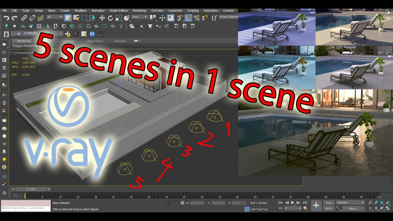3ds Max + Vray | Professional secret of realistic rendering (5 scenes ...