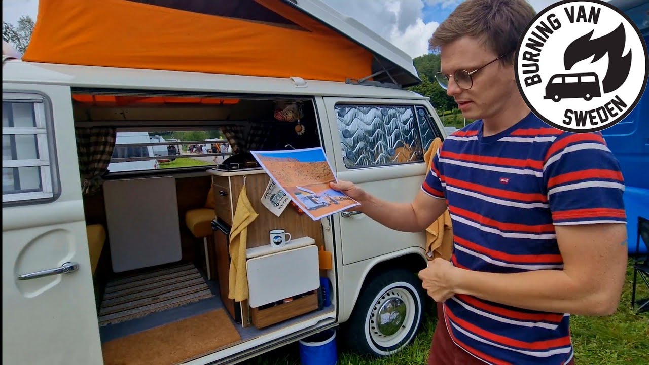 1972 VW T2 Westfalia Campmobile "Traveling With Margit" - Burning Van ...