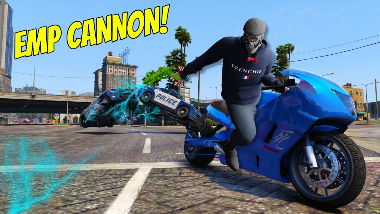 EMP Launcher VS Cops in GTA 5 RP ! - YouTube