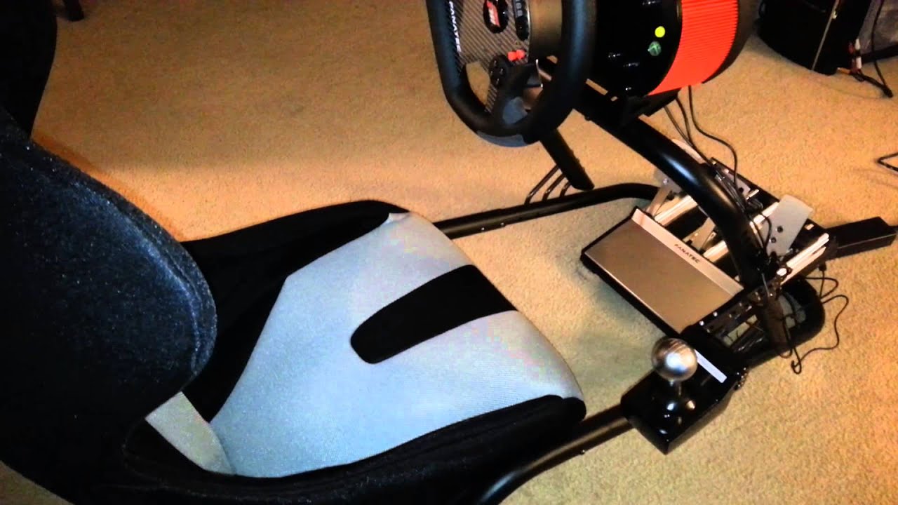 FANATEC Csl seat, Elite pedals, Elite Csr Wheel - YouTube