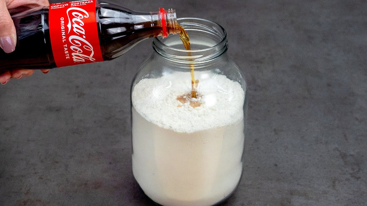 Just add Cola to the flour and the result will amaze you! - YouTube