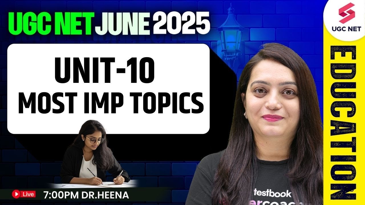 UGC NET Education Paper 2 | UGC NET Education Unit 10 Most Imp. Topics ...