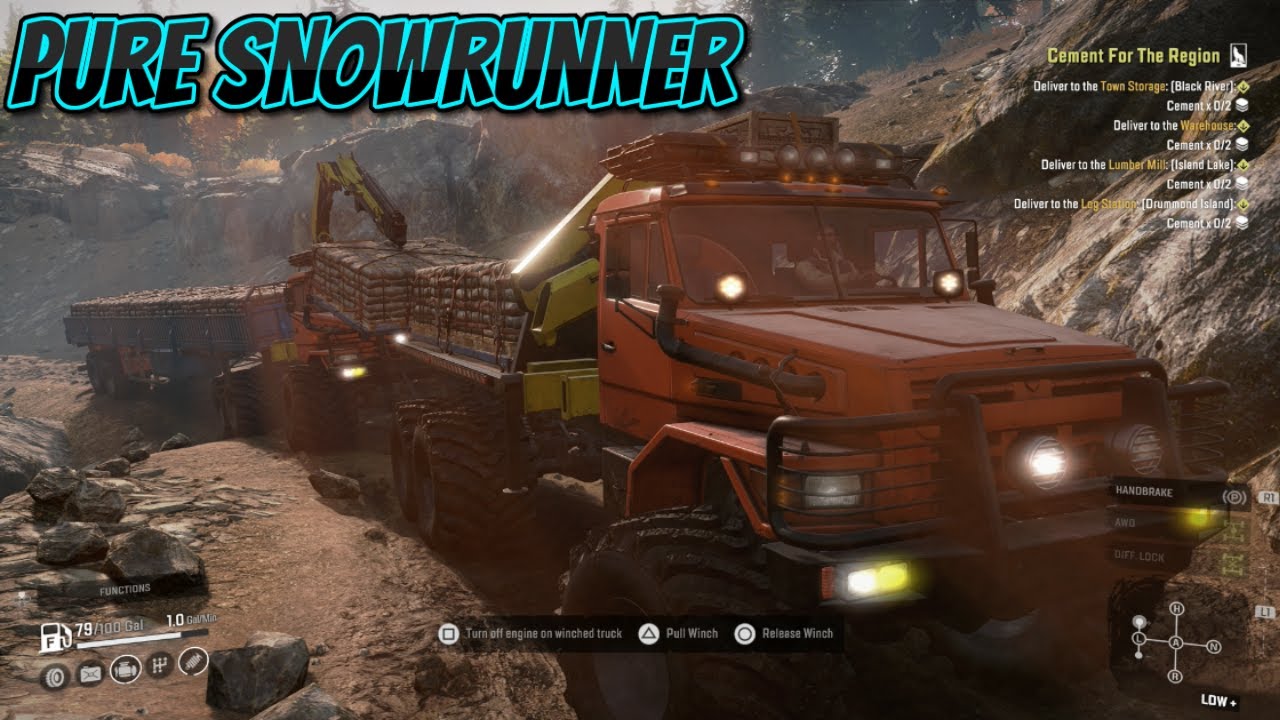 Cement for the Region .... Mission on SnowRunner - YouTube