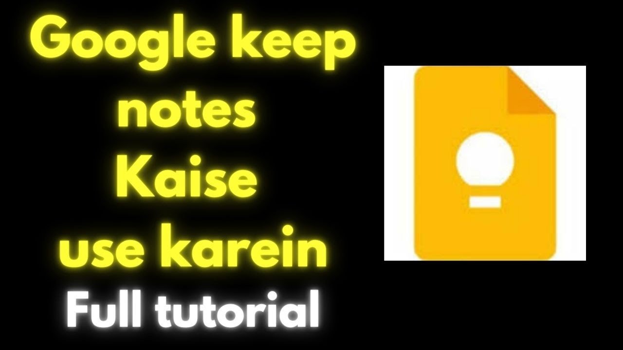 Keep notes app full setting explained - YouTube