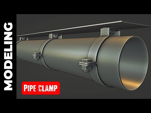 BLENDER: PIPE CLAMP - YouTube