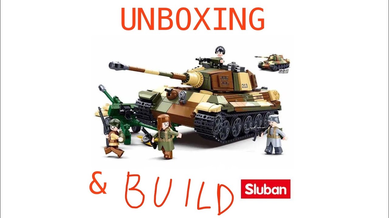 Unboxing & build SLUBAN King Tiger (Tiger II) Lego Panzer - YouTube
