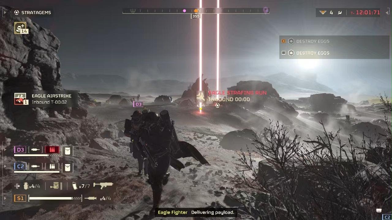 Perfectly timed Helldivers 2 momment - YouTube