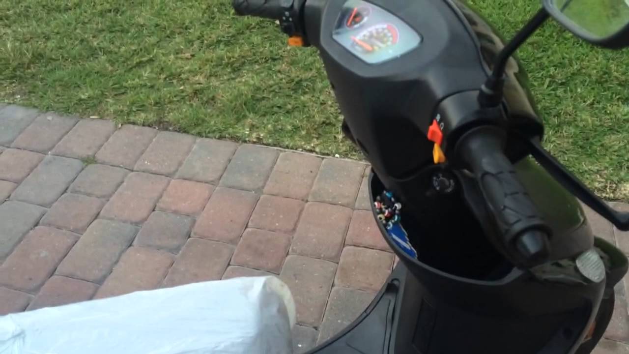 Moped scooter alarm system - YouTube