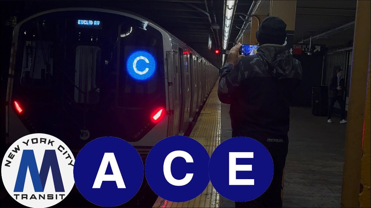 MTA NYCT: R211,R179,R46,R160 (A) (C) (E) Trains Action at 23rd Street ...