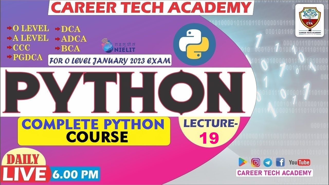 Olevelpython Full Course Class 19 Basic To High O Level 7381