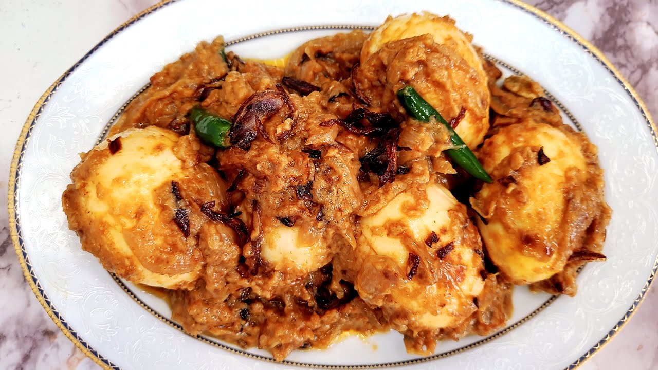 BANGLADESHI STYLE DIMER KORMA | Easy Egg Korma Recipe - YouTube