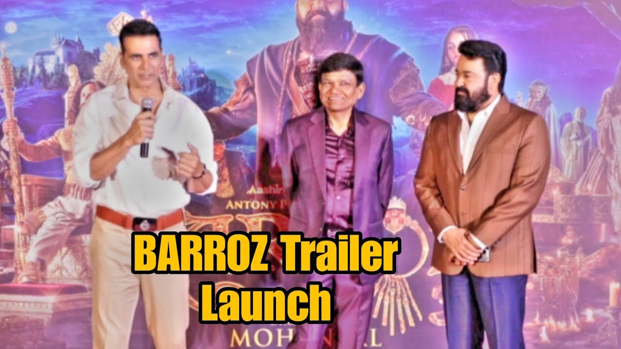 Barroz Official Trailer Launch | Mohanlal, Akshay Kumar | Complete ...