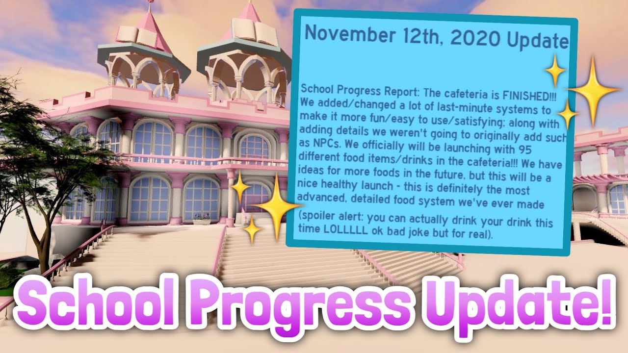 SCHOOL PROGRESS UPDATE! CAFETERIA NPCS! Royale High Leaks - YouTube