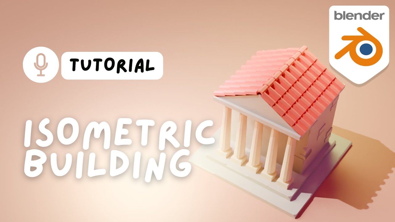 How to make isometric Building in Blender | Blender Tutorial - YouTube