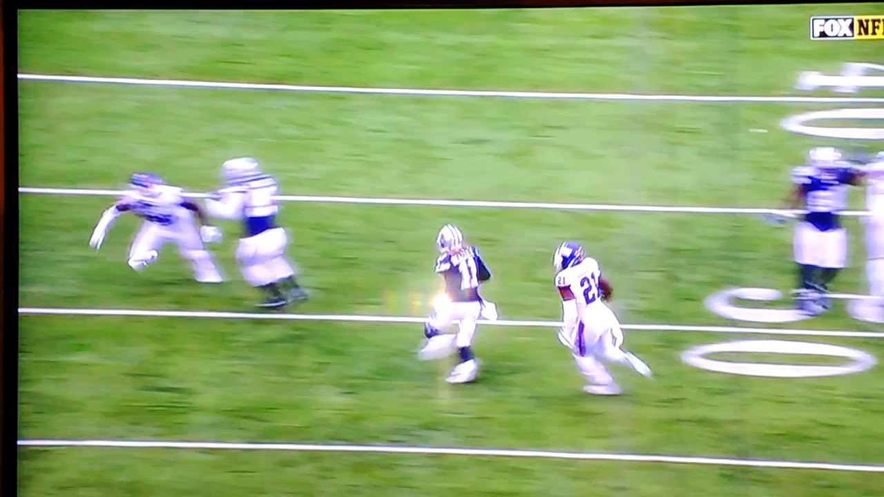 Cole Beasley's amazing 40 yd catch and run while breaking ankles! - YouTube