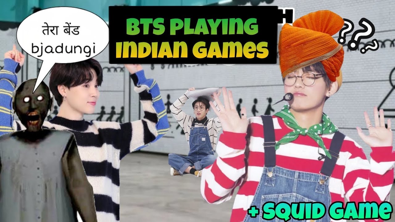 BTS playing Indian games🇮🇳🙈//BTS Hindi dubbed//BTS India🇮🇳//jikook ...