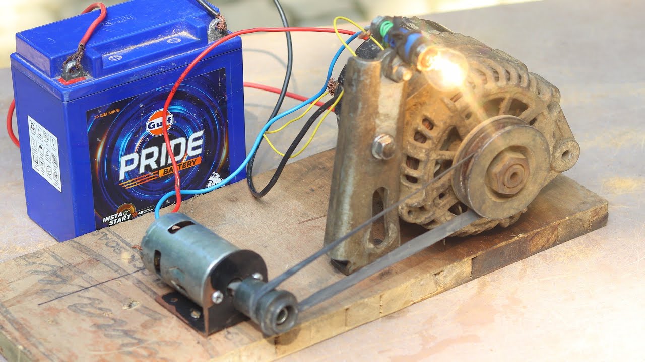 Car Alternator Generator | Car Alternator Excited | How To Generator ...