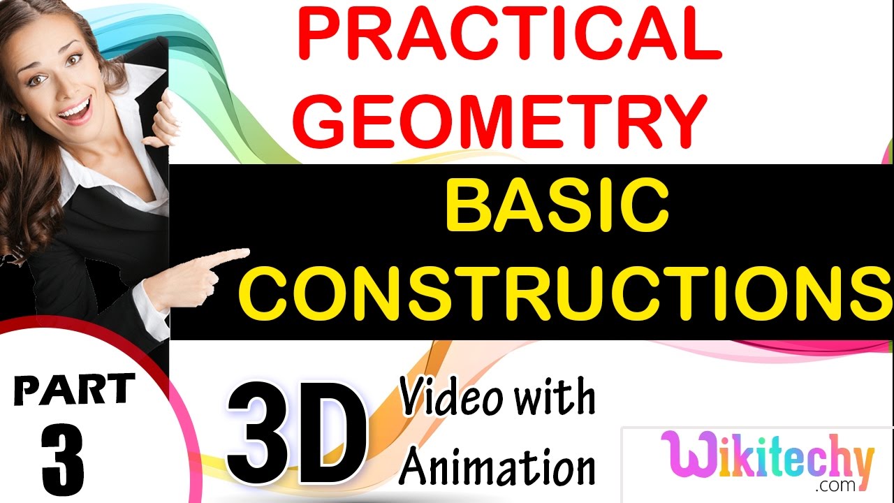 Basic Constructions SET SQUARE maths class 1,2,3,4,5,6,7 trick ...