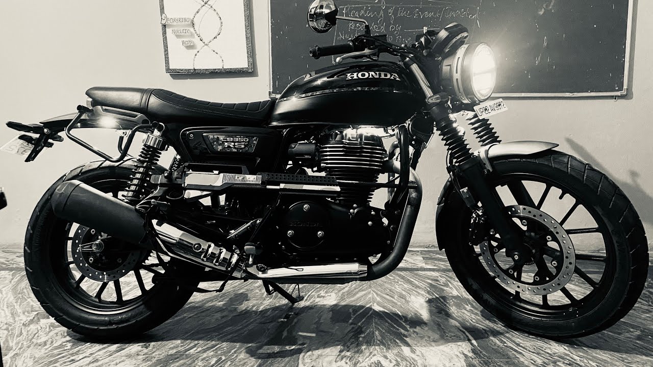 Custom wrap BlackBeauty Honda cb350 - YouTube