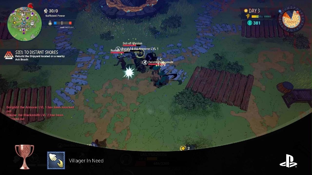 Tribes of Midgard- Villager in need Trophy - YouTube