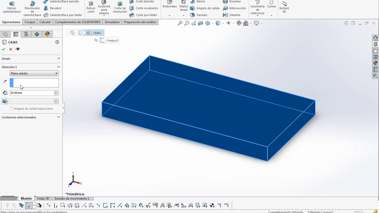 TUTORIAL #02-Operacion Extruir en SolidWorks - YouTube