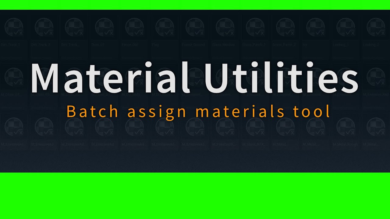 Assign materials to multiple meshes in Unreal Engine - Free Tool - YouTube