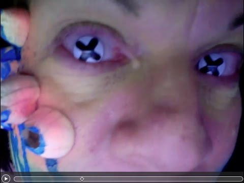Review - Black Cross Contact Lenses - YouTube