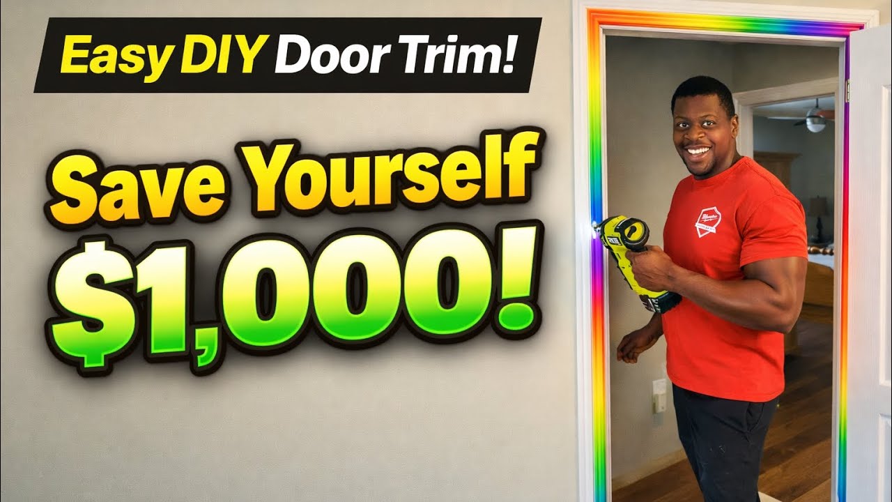 How to Install Door Trim (DIY) - YouTube