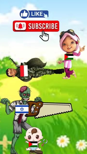 Indonesia membantu palestina #comedy #kartun #viral - YouTube