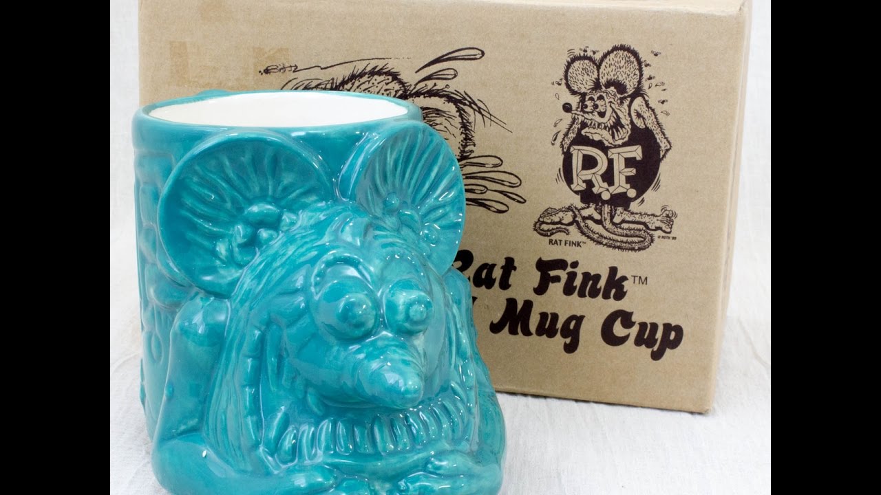 RAT FINK Head Mug Cup Green ver. Moon of Japan Inc. 2008 Big Daddy ...
