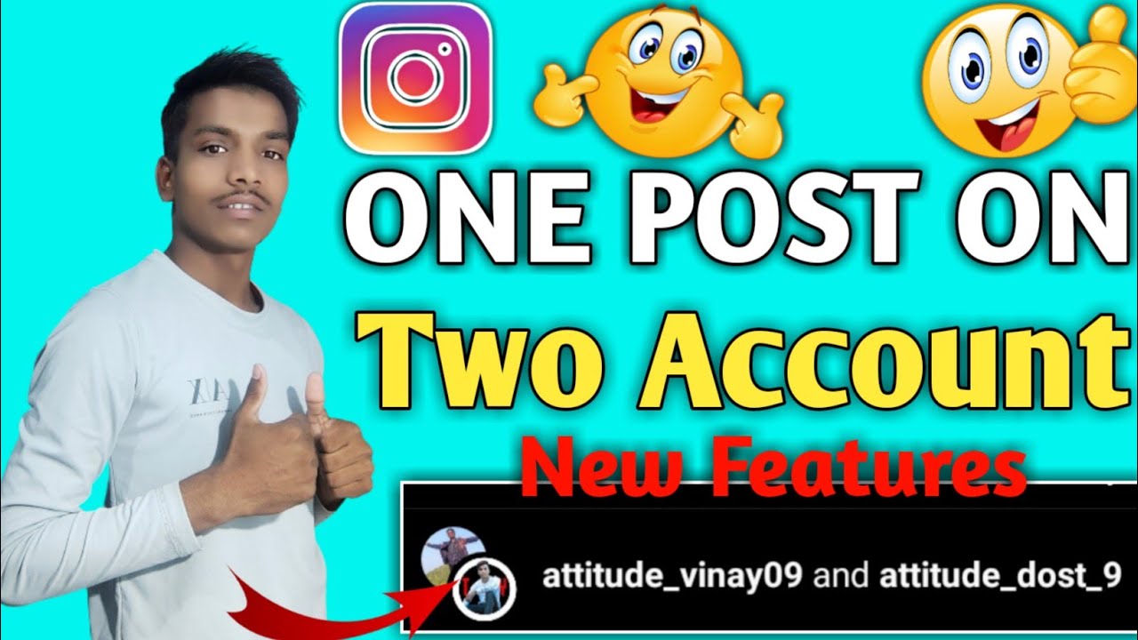 Instagram one post in two account | Instagram joint id kaise banaye ...