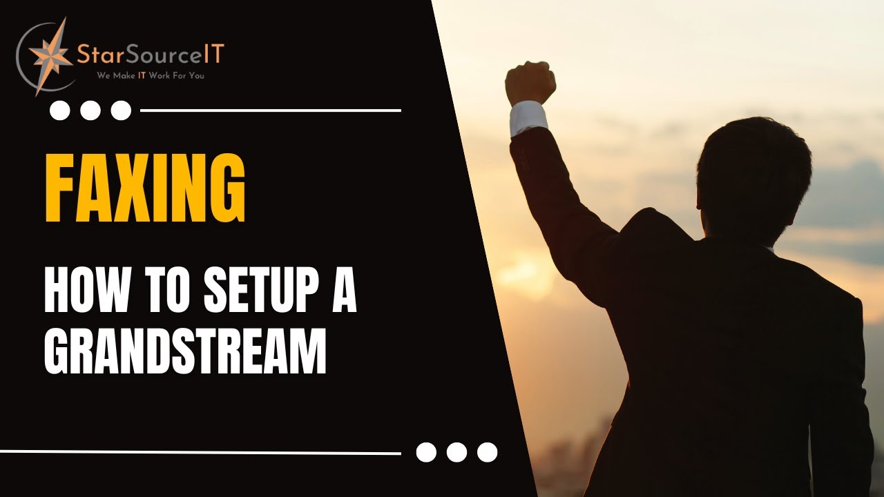 Faxing - How to Setup a Grandstream - YouTube