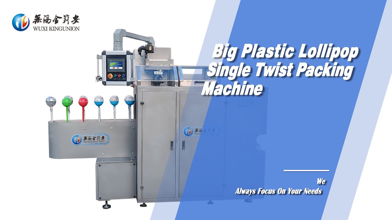 Big Plastic Lollipop Single Twist Packing Machine - YouTube