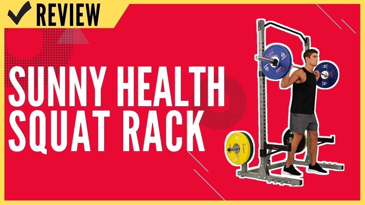 Sunny Health & Fitness Power and Squat Rack with High Weight Capacity ...