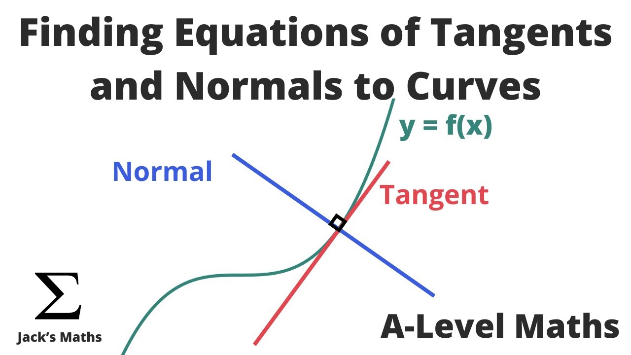 Finding the Equations of Tangent & Normal Lines to a Curve ...