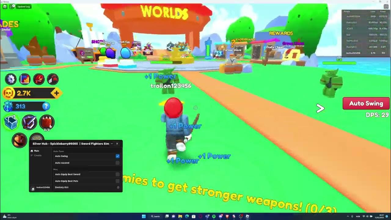 Sword Fighters Simulator Script | Legendary AutoFarm | Pastebin - YouTube