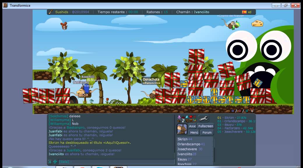 Transformice: tratando de agarrar el queso - YouTube