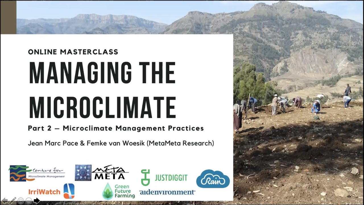 Masterclass: Managing the Microclimate for climate resilience and ...
