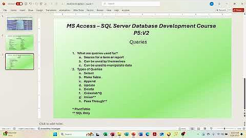 MS Access Queries - YouTube